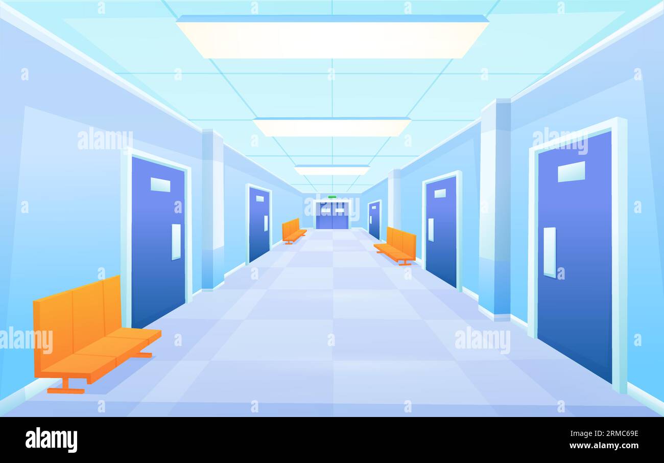 Cartoon Hospital Hallway