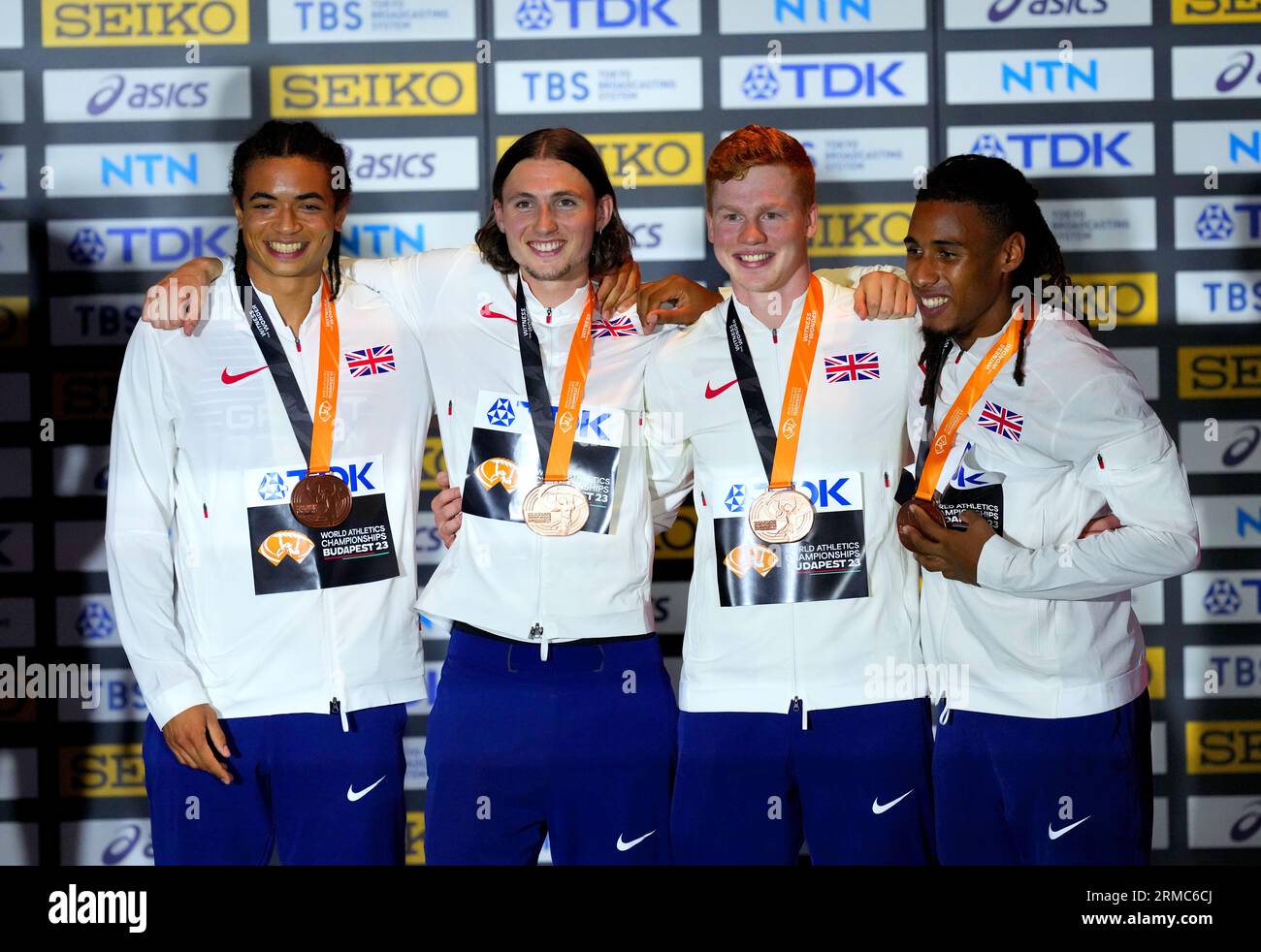 Great Britain's Rio Mitcham, Lewis Davey, Charlie Dobson and Alex ...