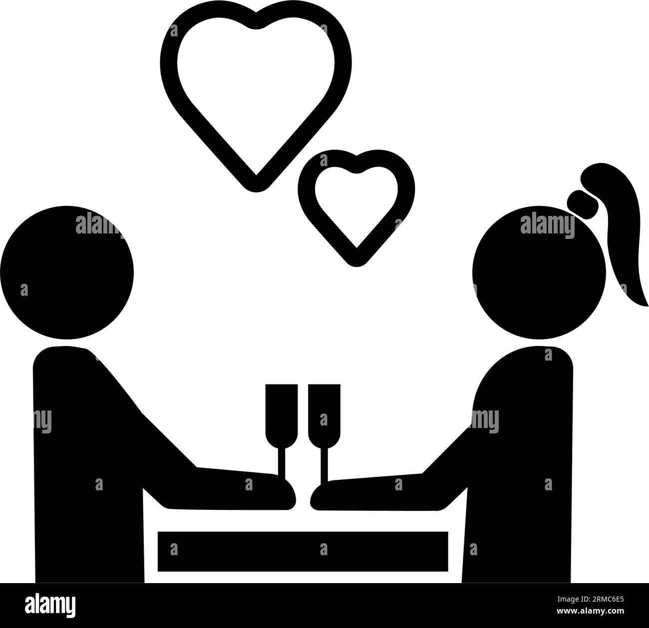 Dinner communication Black and White Stock Photos & Images - Alamy