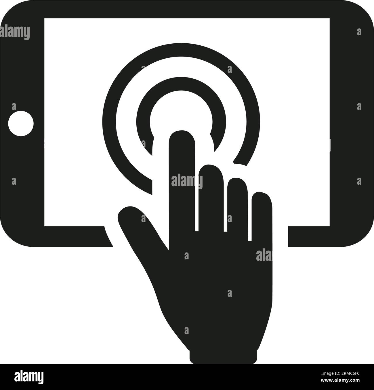 Touch screen icon Stock Vector Image & Art - Alamy