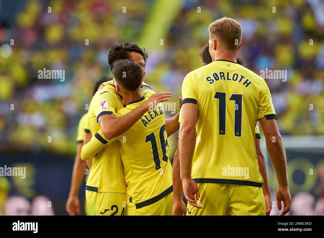 Goal Celebration Alex Baena of Villarreal CF, Alexander Sorloth of ...