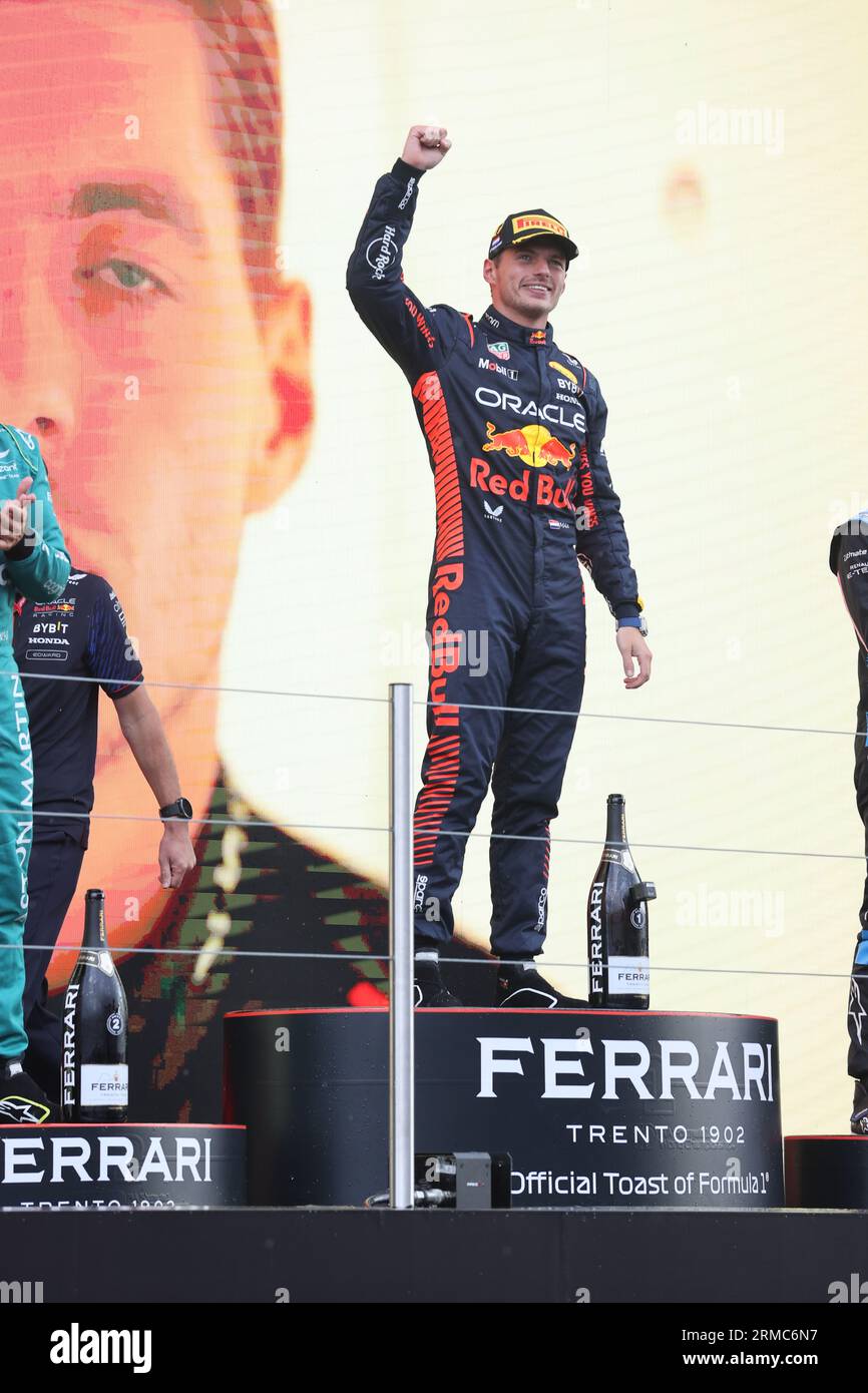 Max verstappen dutch gp podium hi-res stock photography and images - Alamy