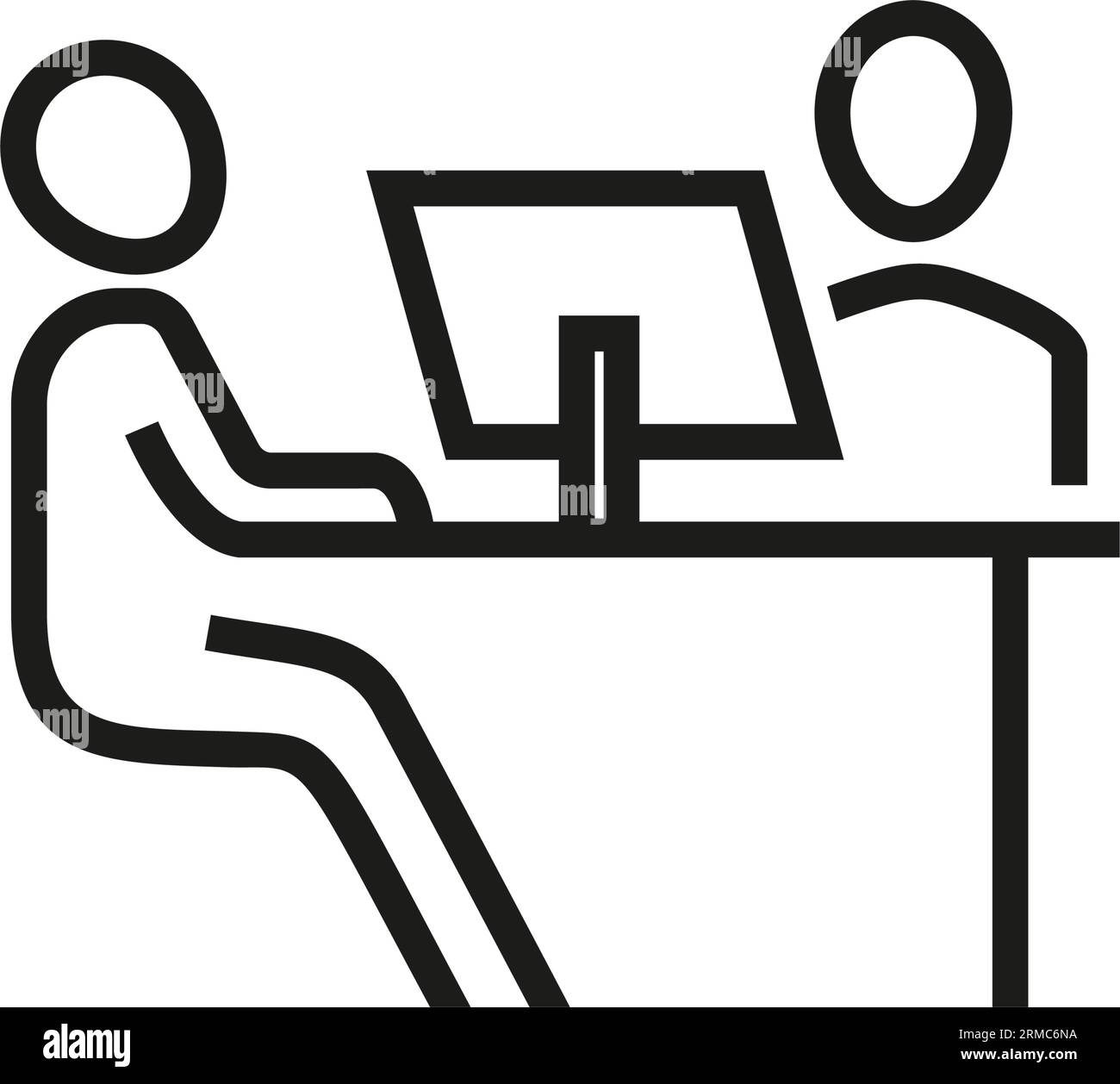 Job Interview Vector Icon Stock Vector Image & Art - Alamy