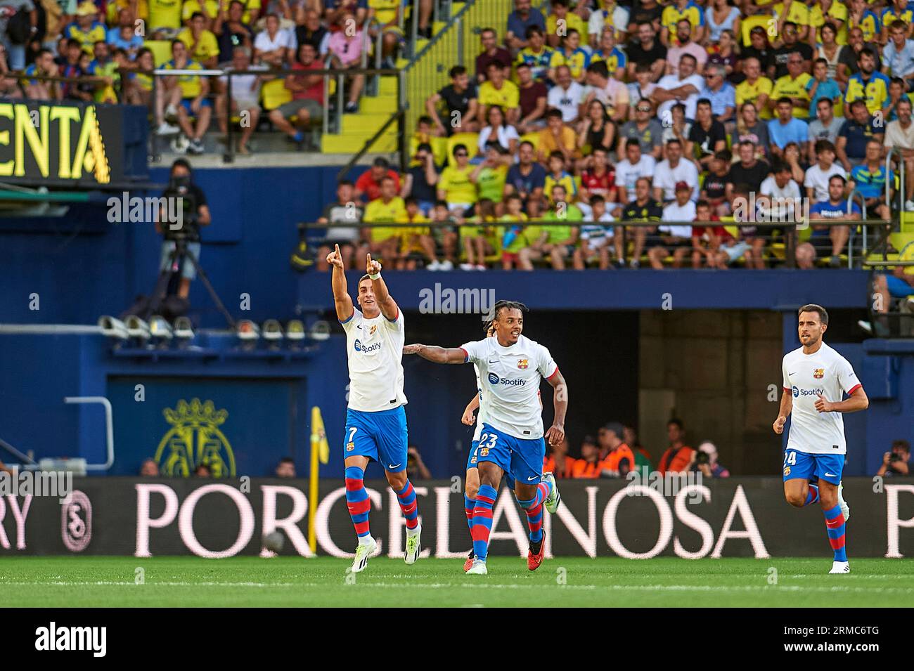 Goal celebration ferran torres of barcelona cf hi-res stock photography ...