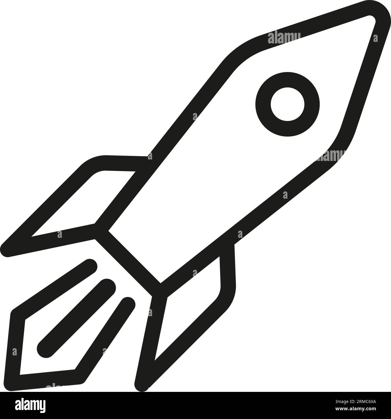 Flying rocket icon Stock Vector Image & Art - Alamy