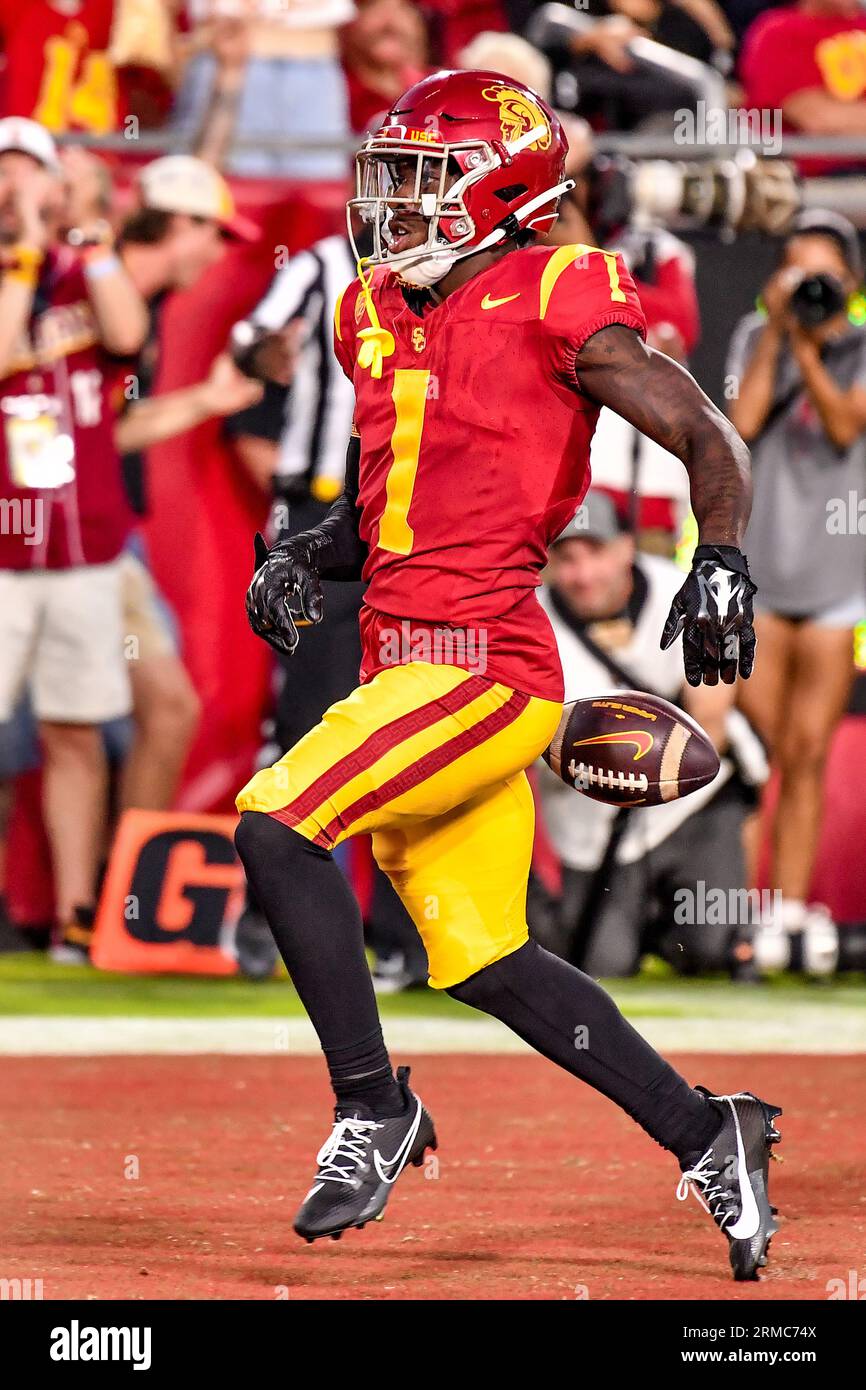 August 26, 2023 Los Angeles, CA.USC Trojans wide receiver Zachariah ...
