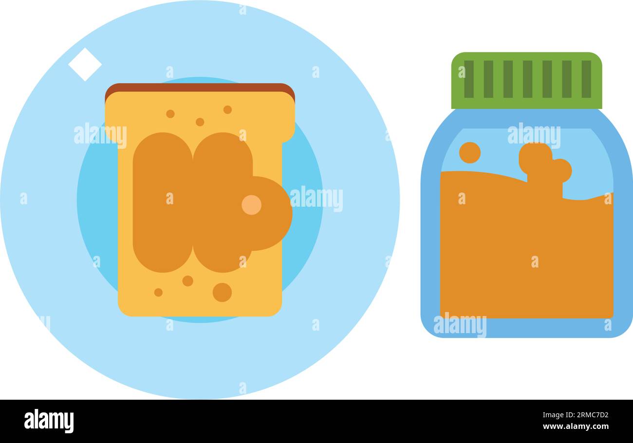 Breakfast jelly sandwich icon hi-res stock photography and images - Alamy
