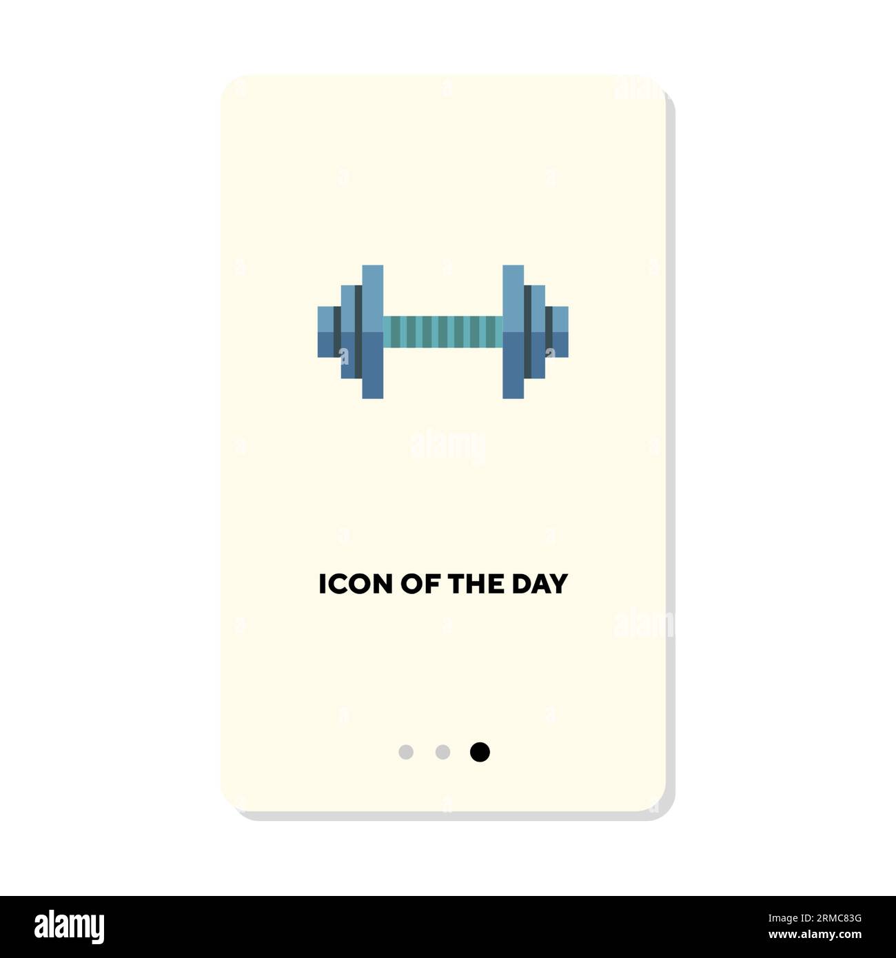 Dumbbell for strength flat icon Stock Vector Image & Art - Alamy