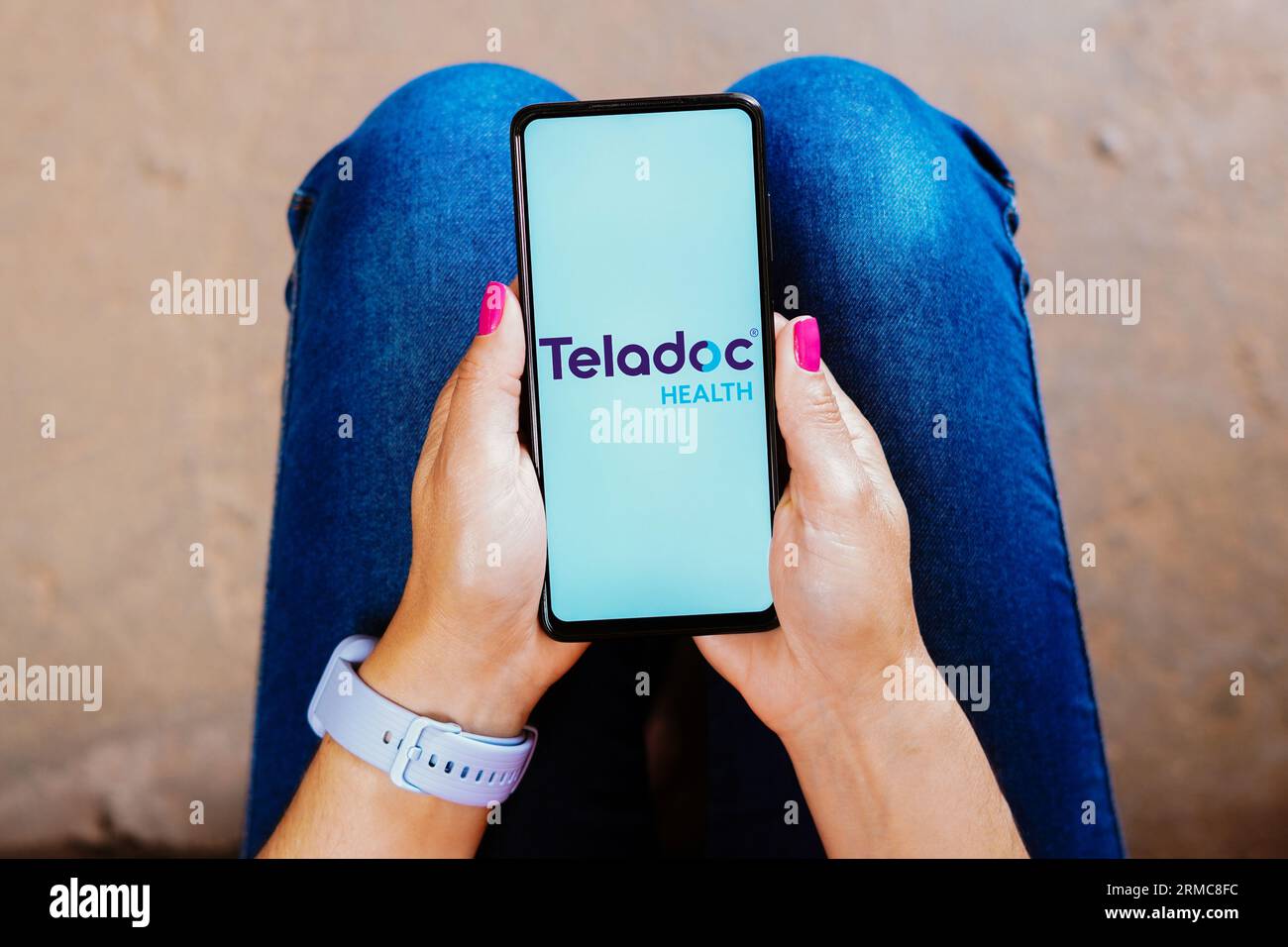 Brazil. 27th Aug, 2023. In this photo illustration, the Teladoc Health ...