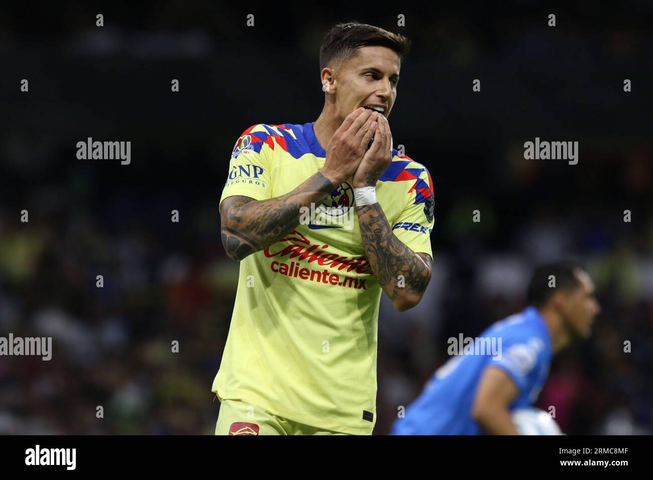 Mexico City, Mexico. 16th Aug, 2023. Paul RodrÃ-guez of America ...