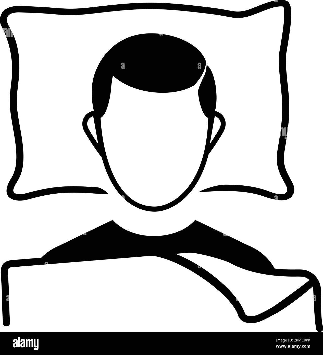 Man sleeping good night Stock Vector Images - Alamy