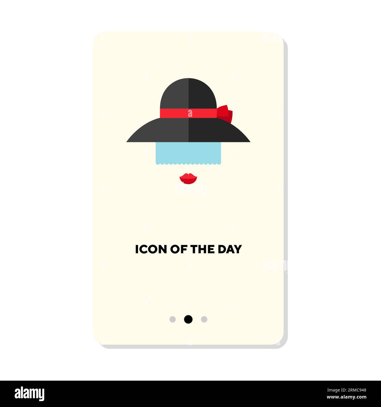 Woman wearing wide brim hat Stock Vector Images - Alamy