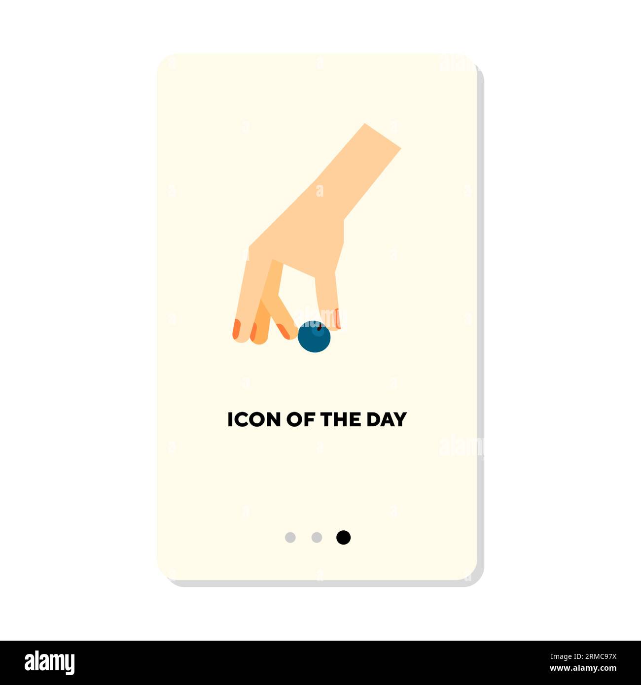 Small gesture icon flat Cut Out Stock Images & Pictures - Alamy