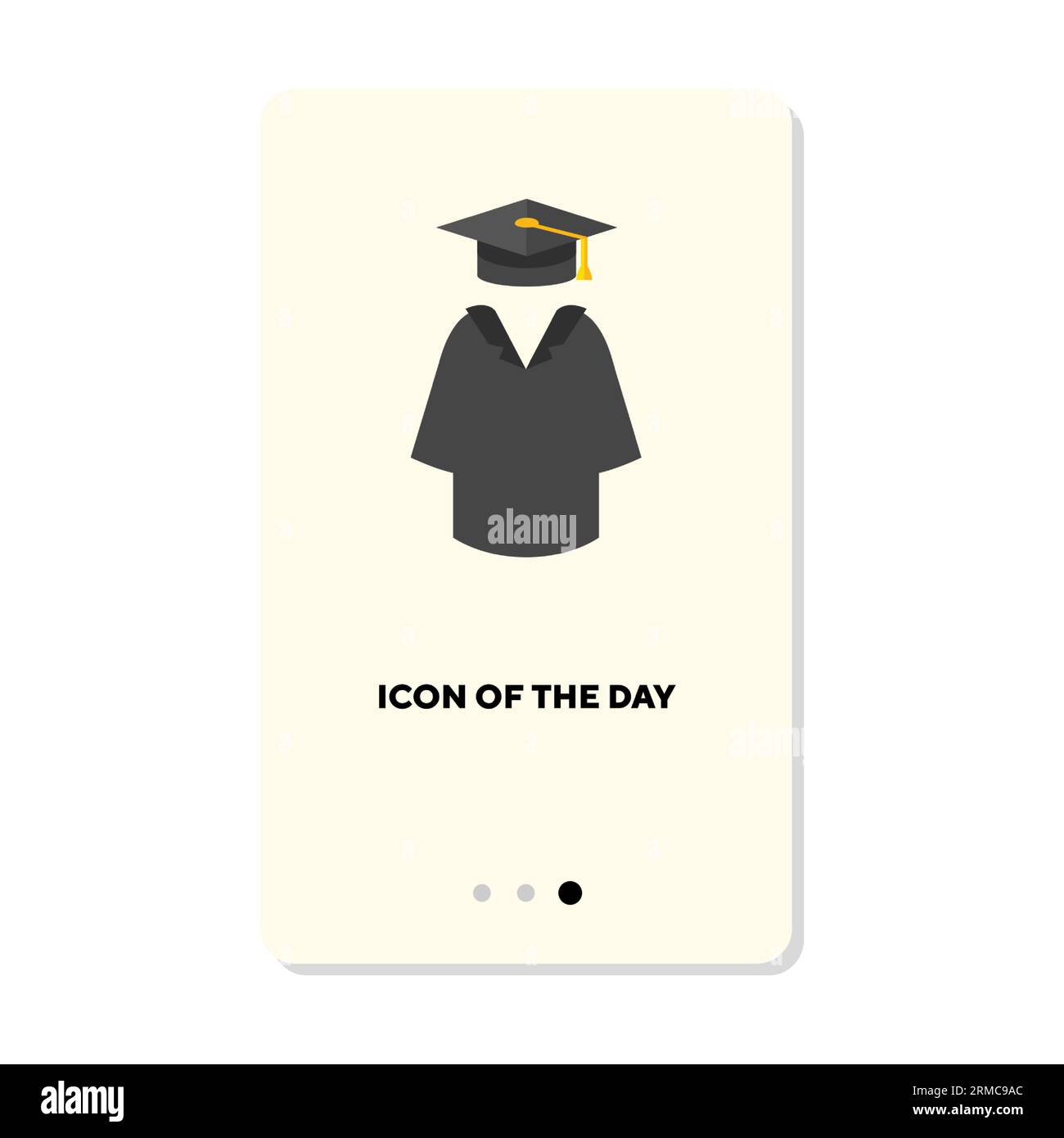 Student graduation cloak flat icon Stock Vector Image & Art - Alamy