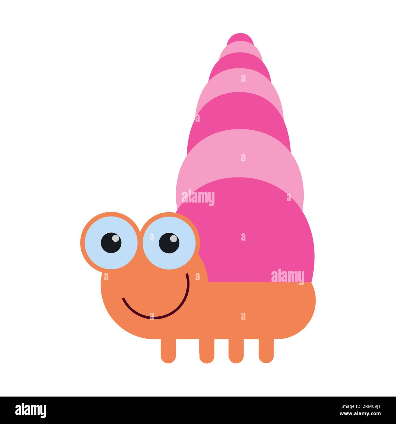 Cute cartoon snail gastropod shell hi-res stock photography and images ...