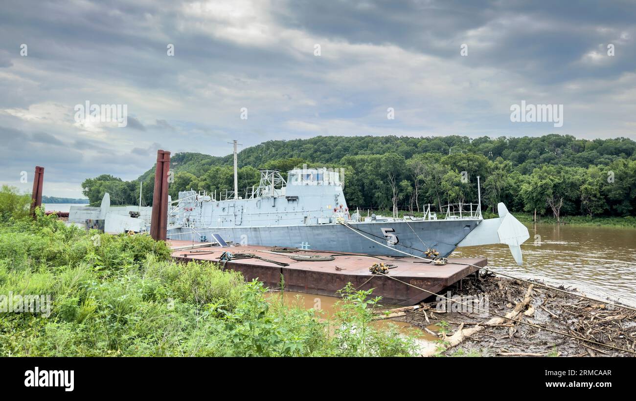 Gasconade, MO, USA - August 4, 2023: USS Aries (PHM-5), decommissioned ...