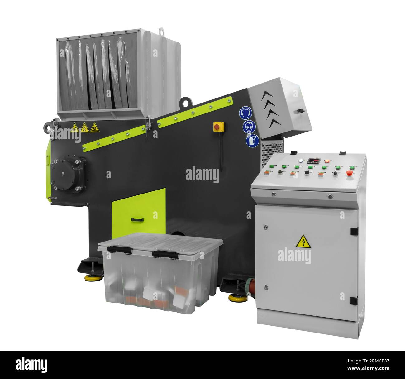 Automated industrial conveyor system Cut Out Stock Images & Pictures ...