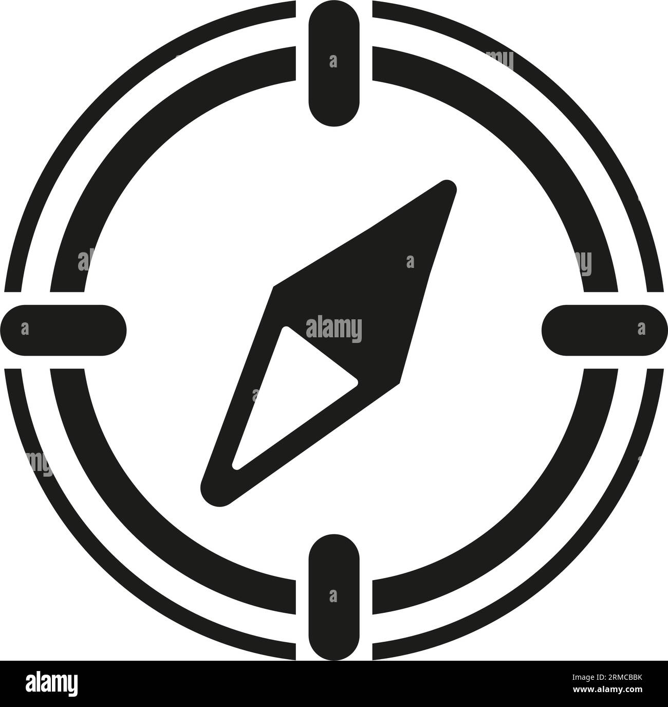 Compass simple icon Stock Vector Image & Art - Alamy