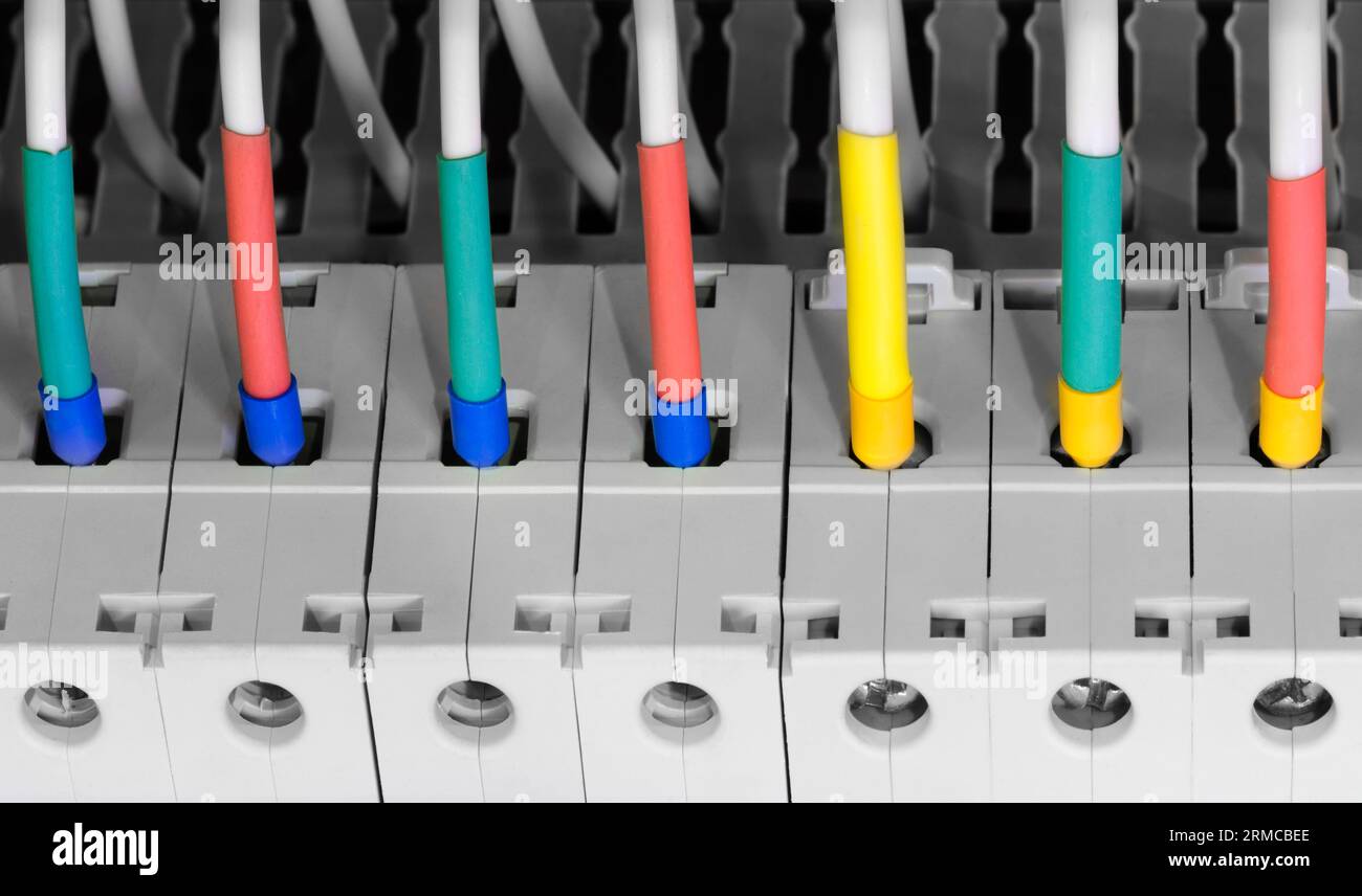 Box for Color wires of distribution of an electricity, PLC Control ...