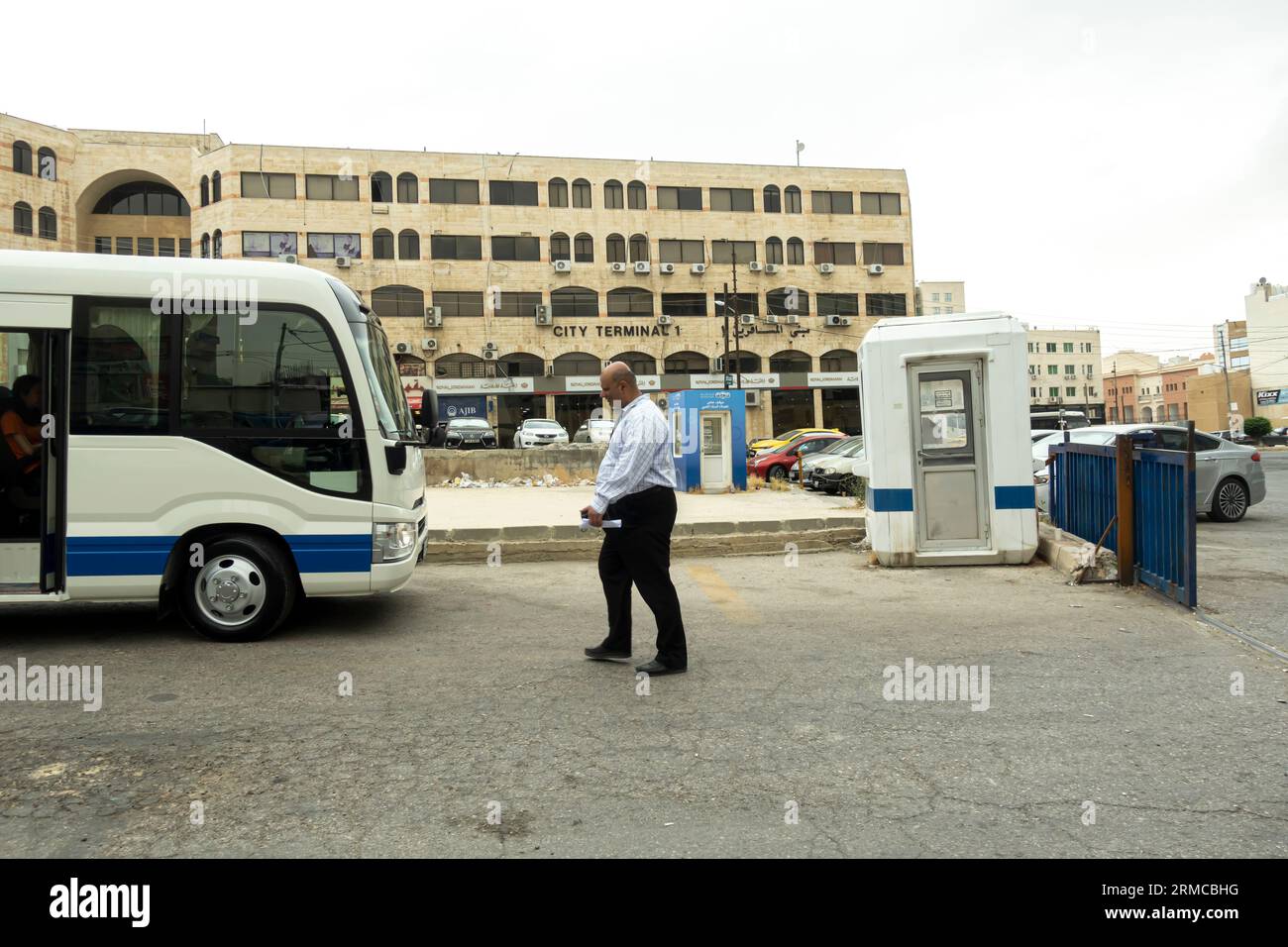 City terminal 1 - old bus station in 7th circle Amman Jordan Stock ...