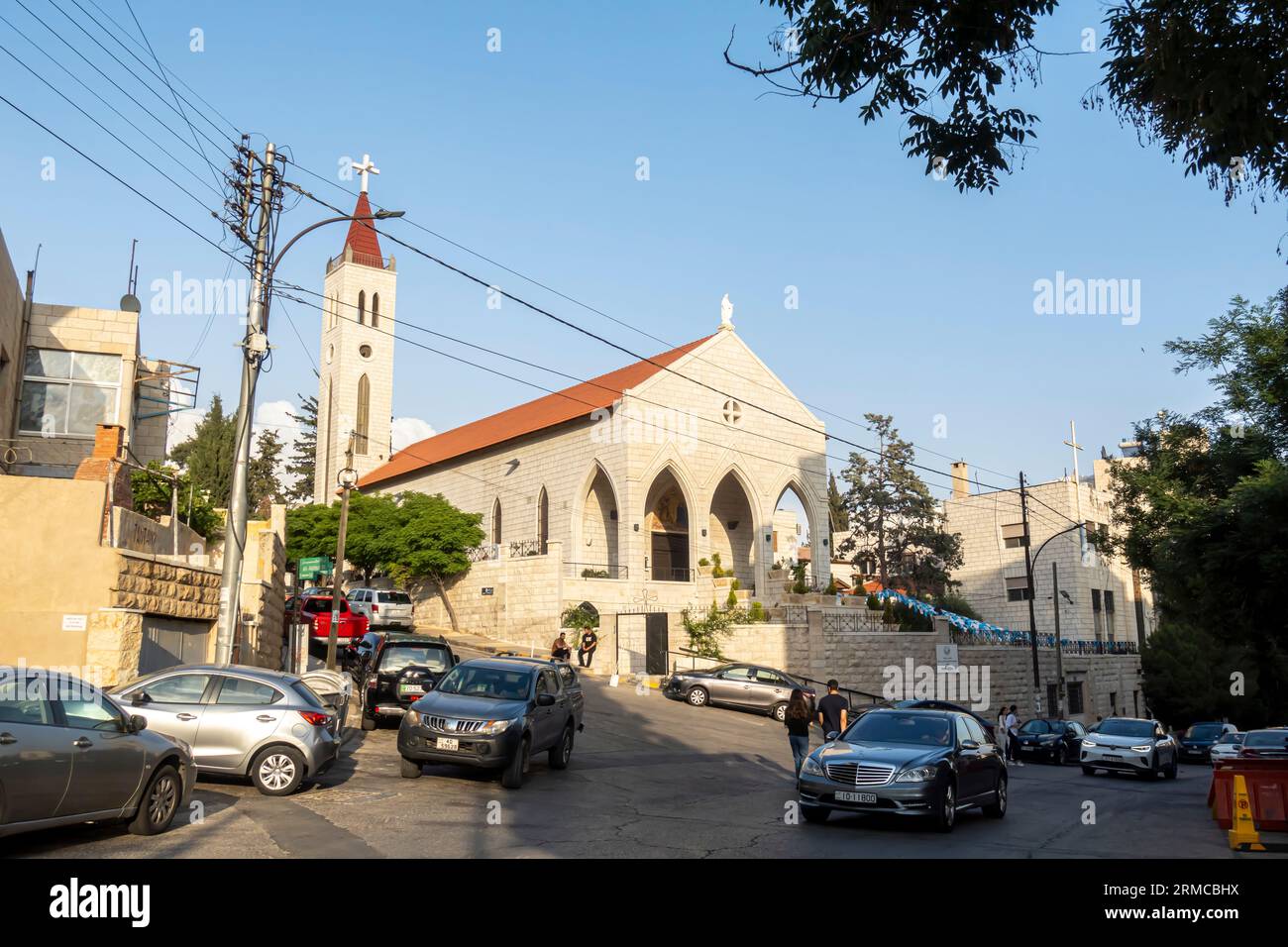 Latin church of lady of annunciation amman hi-res stock photography and ...