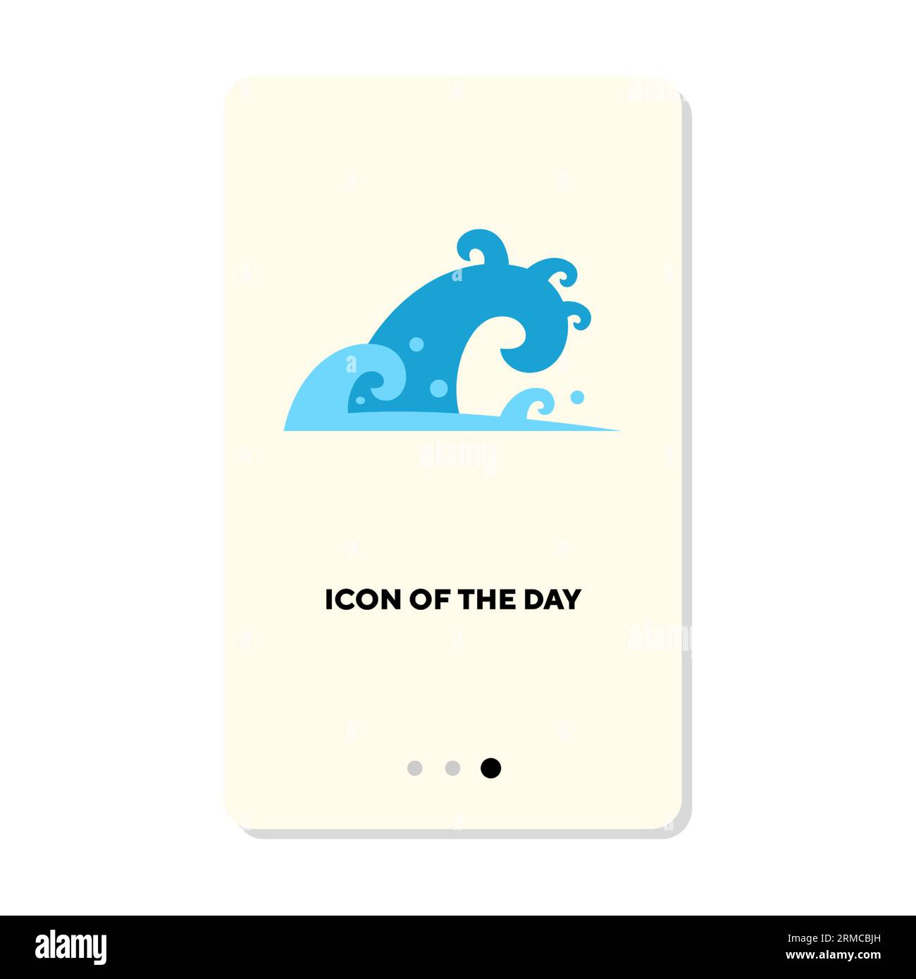 Curves of sea or ocean waves flat icon Stock Vector Image & Art - Alamy