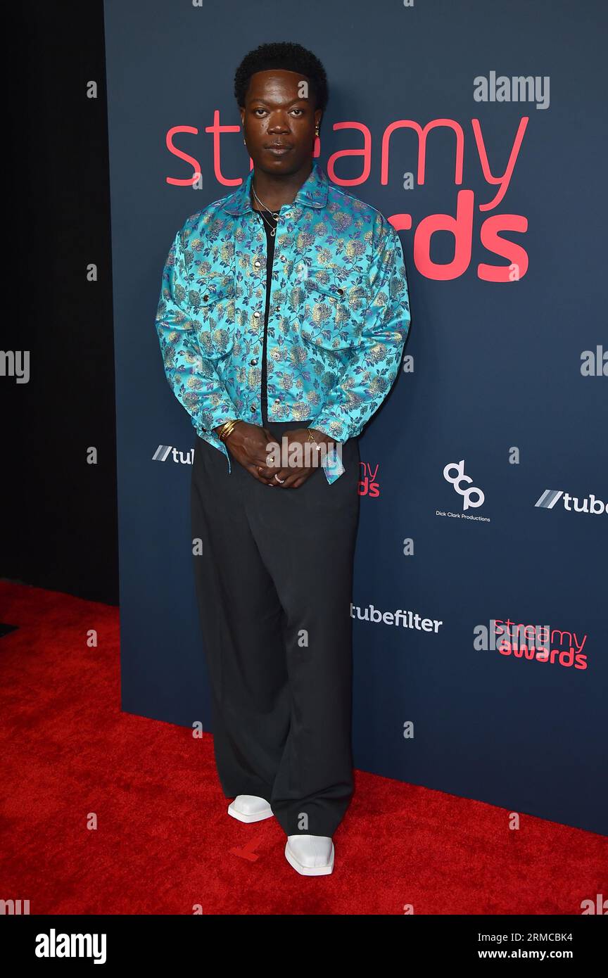 Demarcus Shawn arrives at the Streamy Awards on Sunday, Aug. 27, 2023 ...