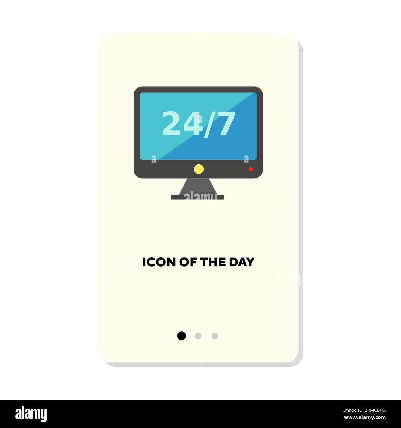 Watching TV flat vector icon Stock Vector Image & Art - Alamy