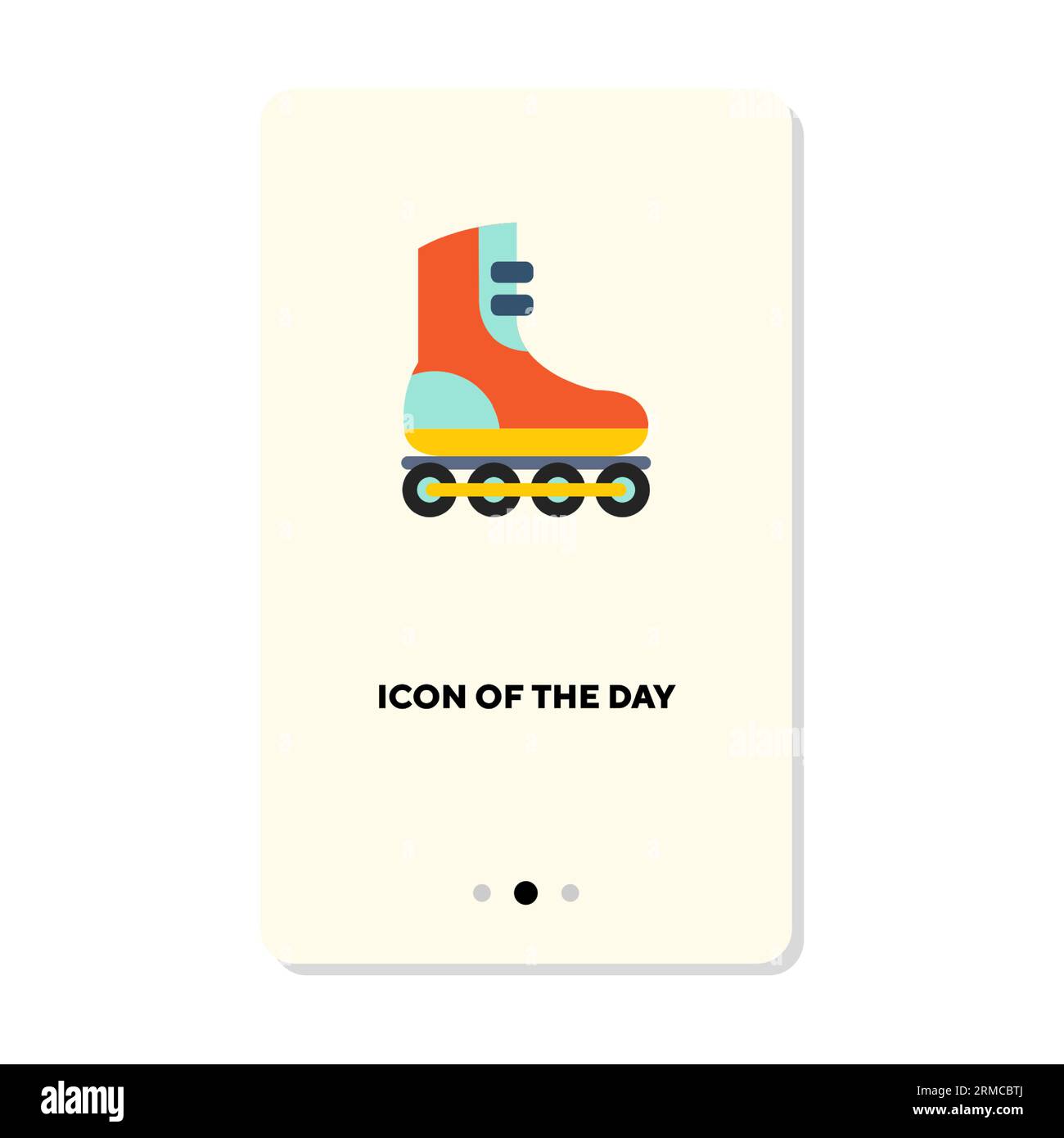 Side view of roller-skate or shoe with wheels flat icon Stock Vector Image & Art - Alamy