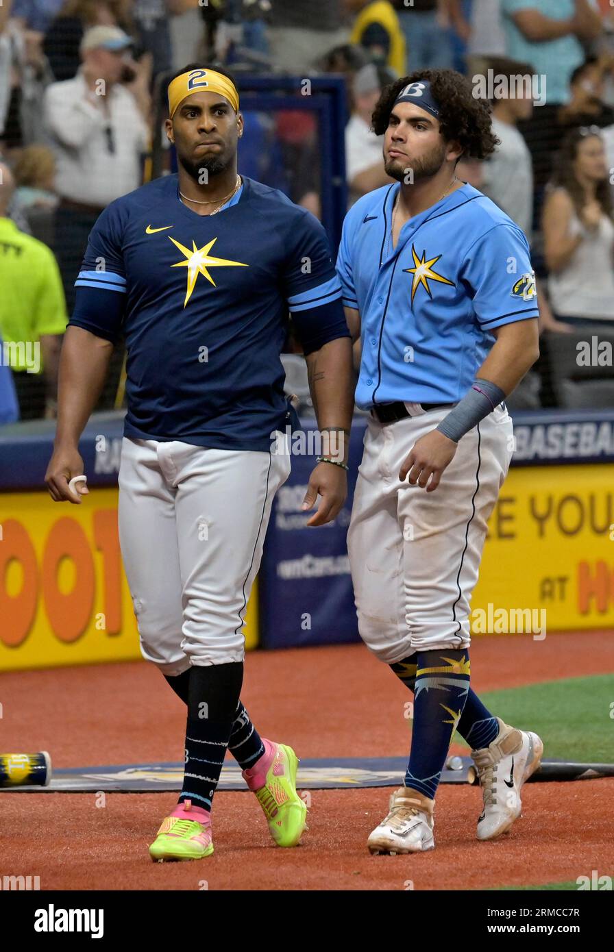 St. Petersburg, United States. 27th Aug, 2023. Tampa Bay Rays' Yandy ...