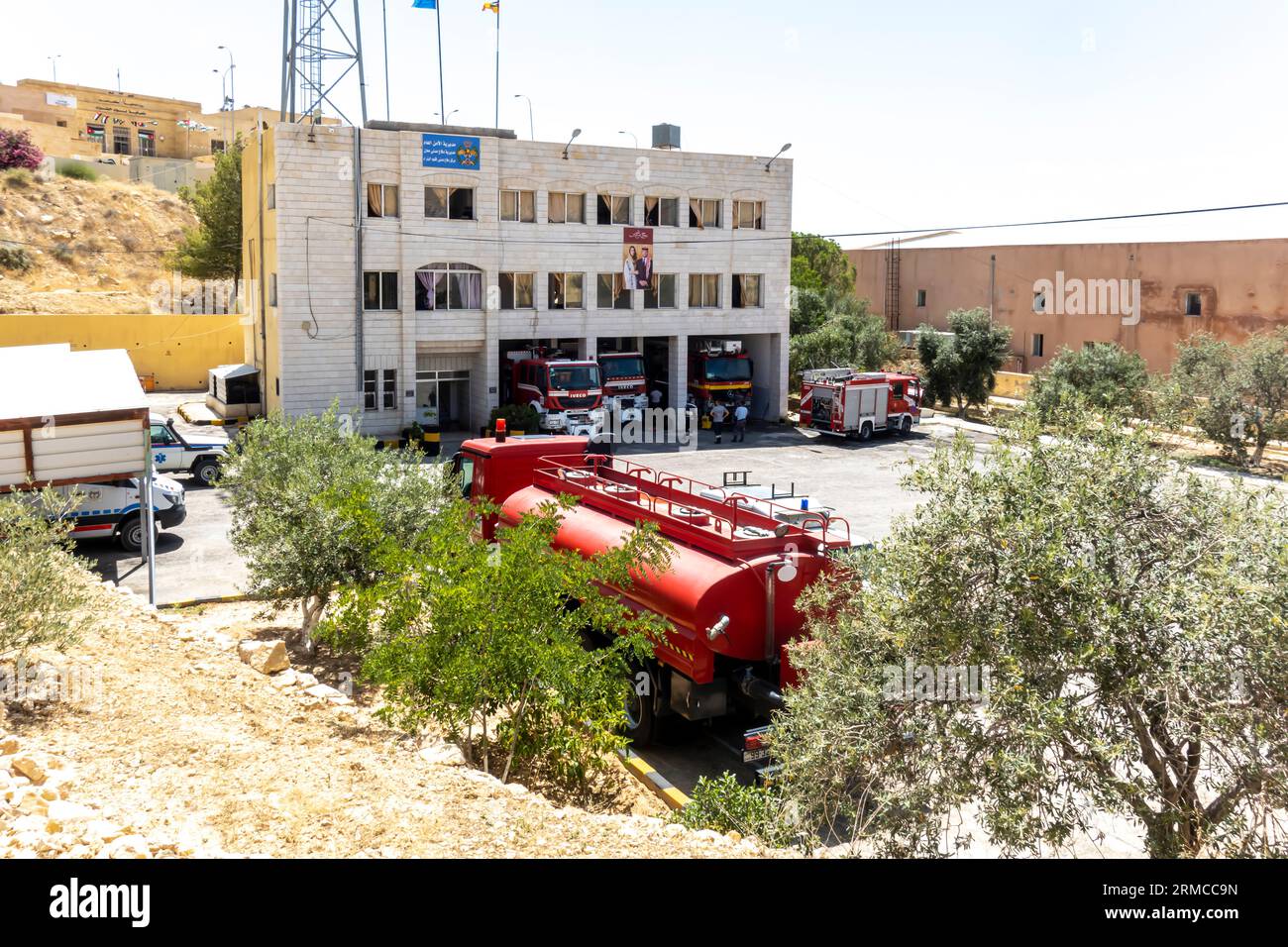 Fire station, firestation in Petra Jordan Stock Photo - Alamy