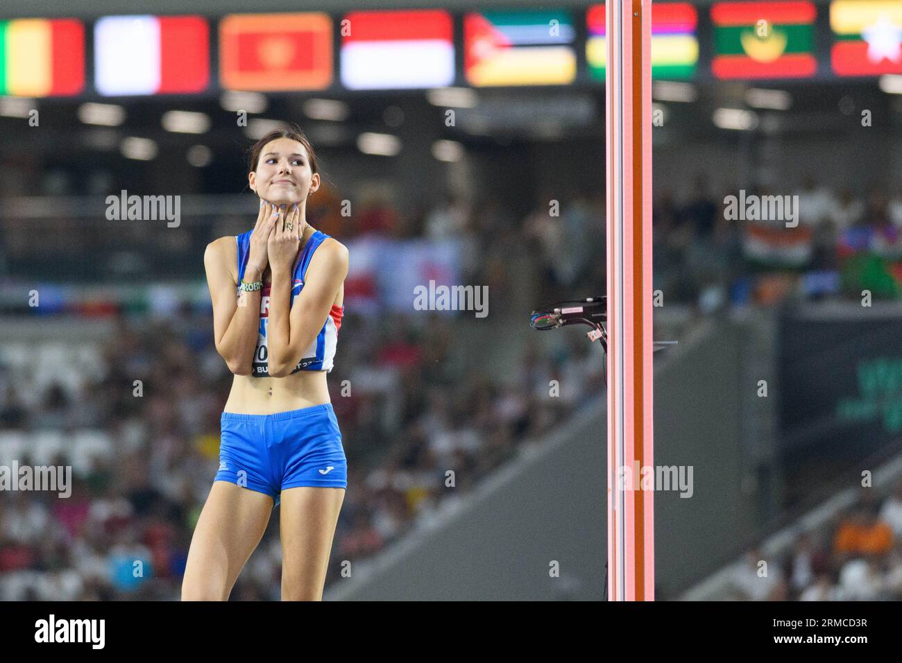 Angelina Topic (Serbia) during the high jump final during the world ...