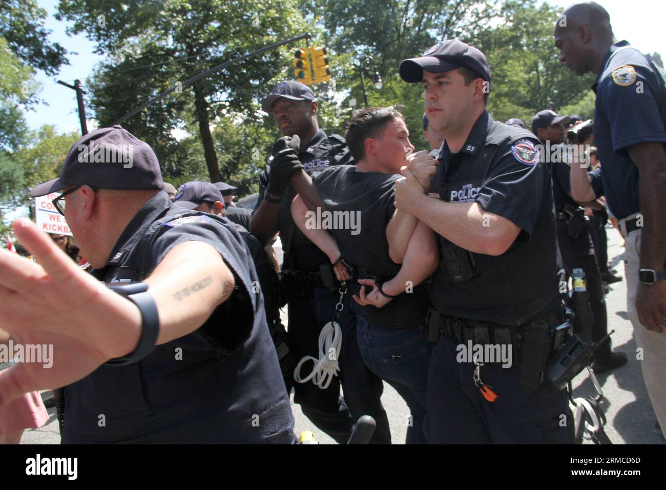 New York, New York, USA. 27th Aug, 2023. New York, New York Protest at ...
