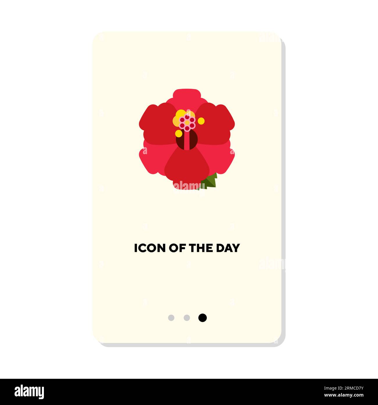 Hibiscus flower vertical background Cut Out Stock Images & Pictures - Alamy