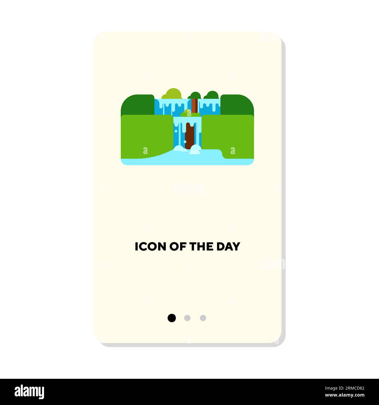 Vertical waterfalls Stock Vector Images - Alamy