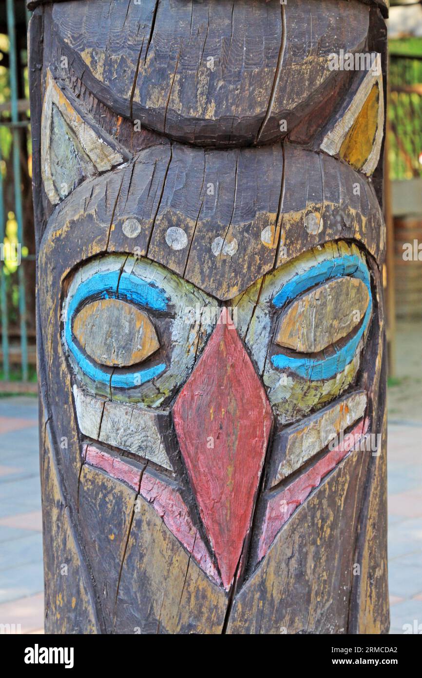 The Maya civilization totem pole in the Beijing zoo, china Stock Photo ...