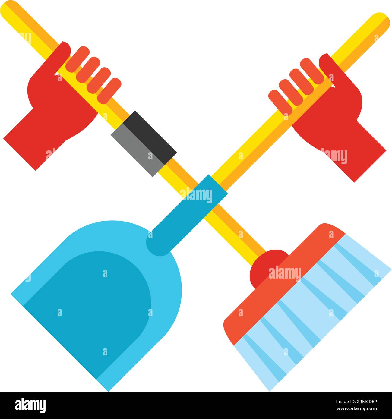 Hand holding cleaning tool Stock Vector Images - Alamy