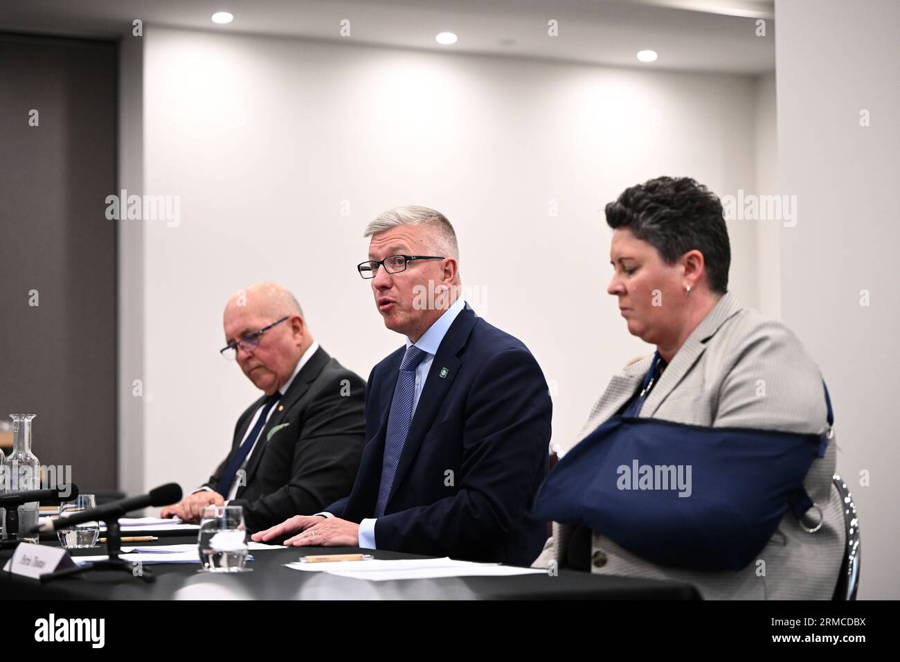 Melbourne, Australia. 28th Aug, 2023. (L-R) Commonwealth Games ...