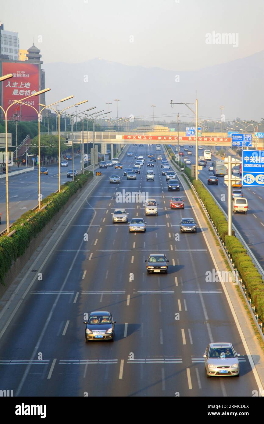 Beijing china traffic freeway hi-res stock photography and images - Alamy