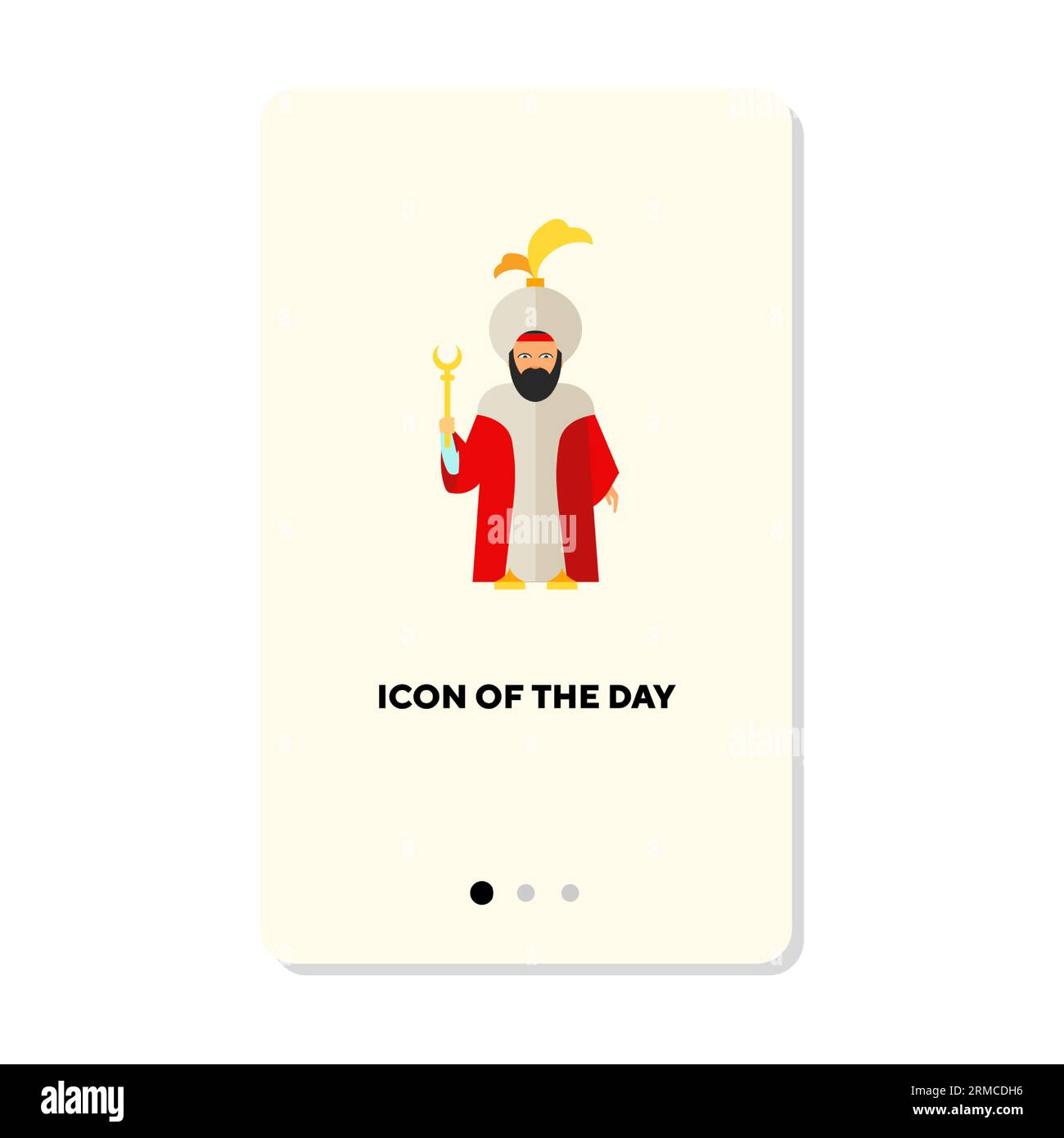 Ancient Turkish sultan flat vector icon Stock Vector Image & Art - Alamy