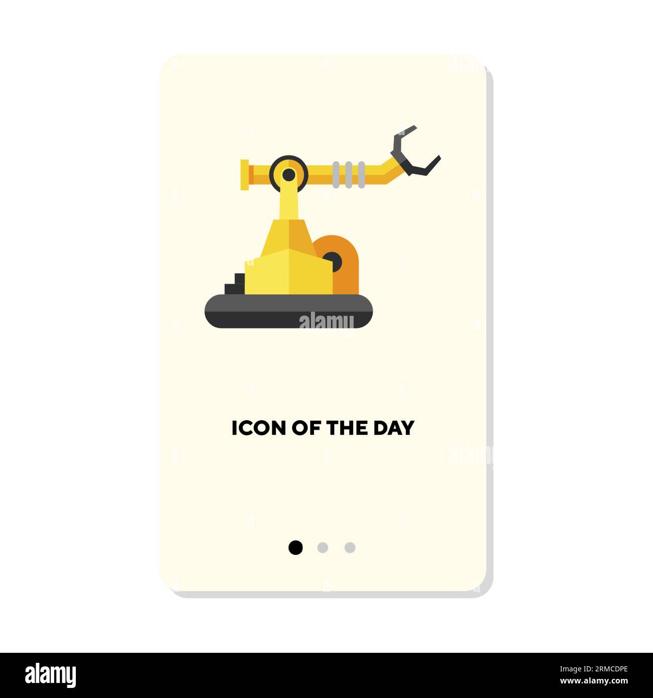 Robotic arm reaching for object vector icon Stock Vector Image & Art ...