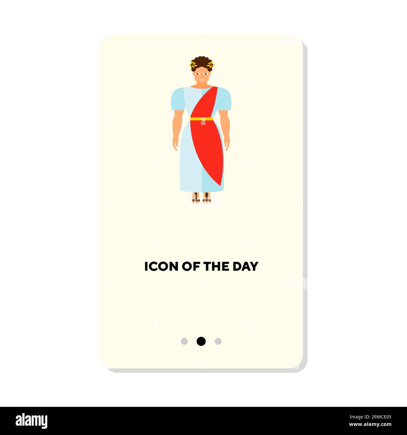 Ancient man from Roman Empire flat vector icon Stock Vector Image & Art ...