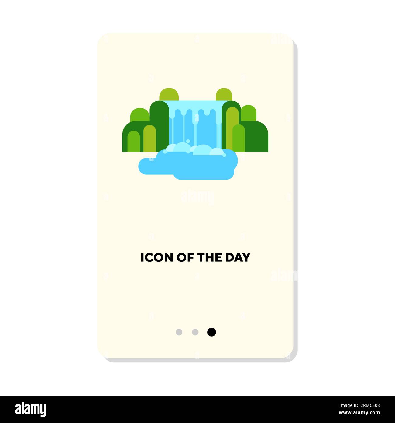 Waterfall vertical Stock Vector Images - Alamy