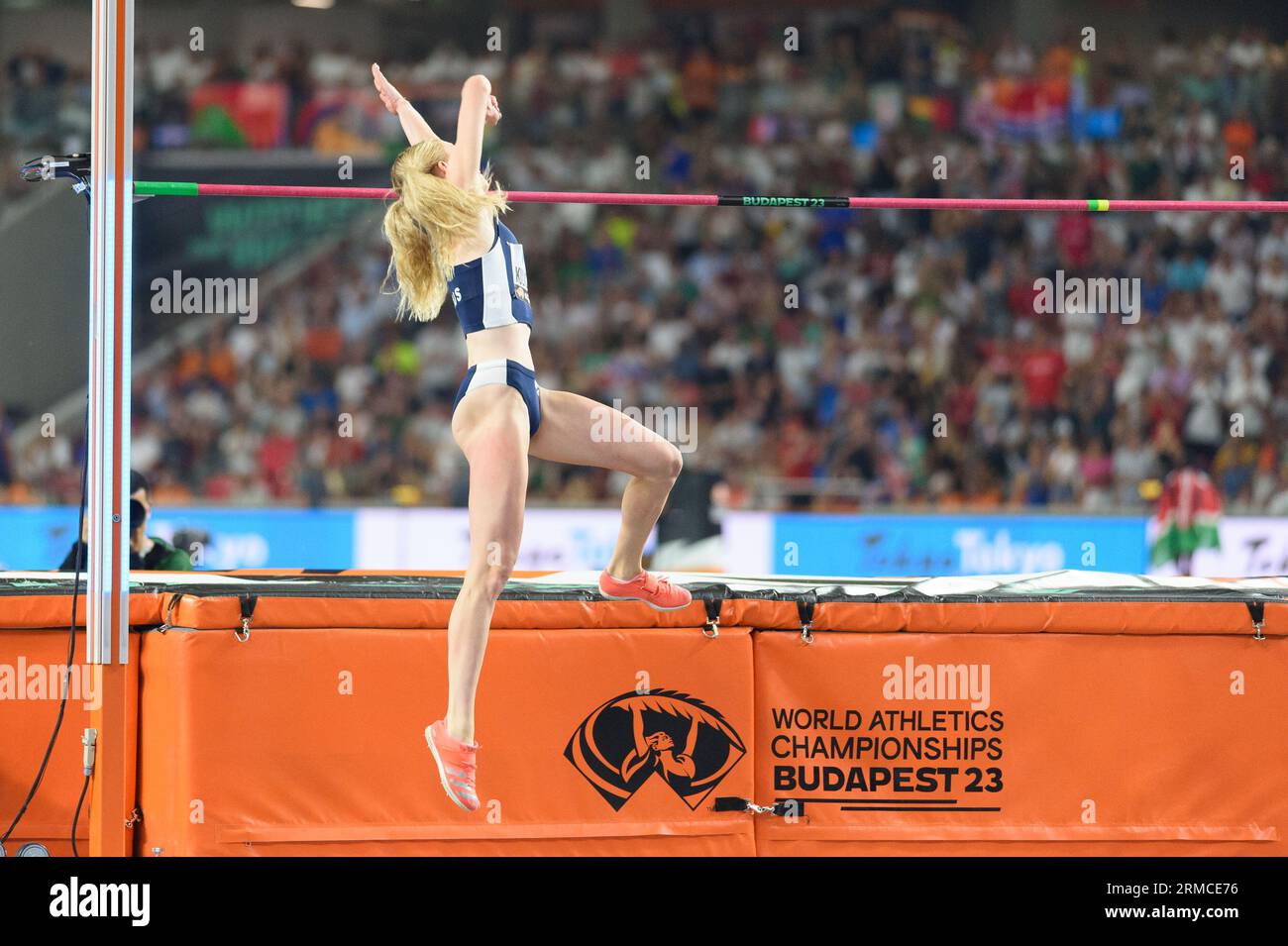 August 27, 2023: Elena Kulichenko (Cyprus) during the high jump final ...
