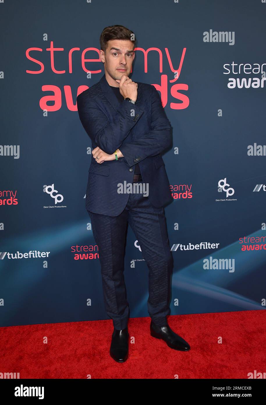 Host MatPat arrives at the Streamy Awards on Sunday, Aug. 27, 2023, at ...