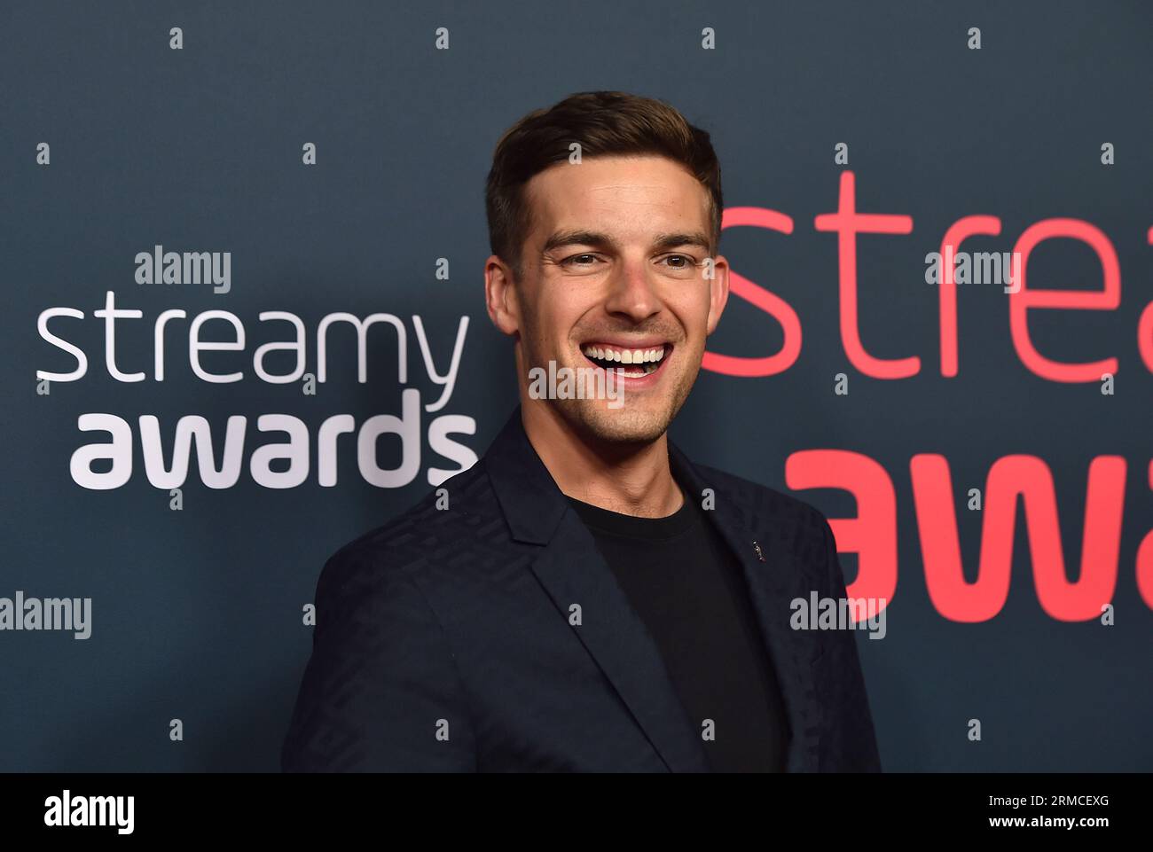 Host MatPat arrives at the Streamy Awards on Sunday, Aug. 27, 2023, at ...