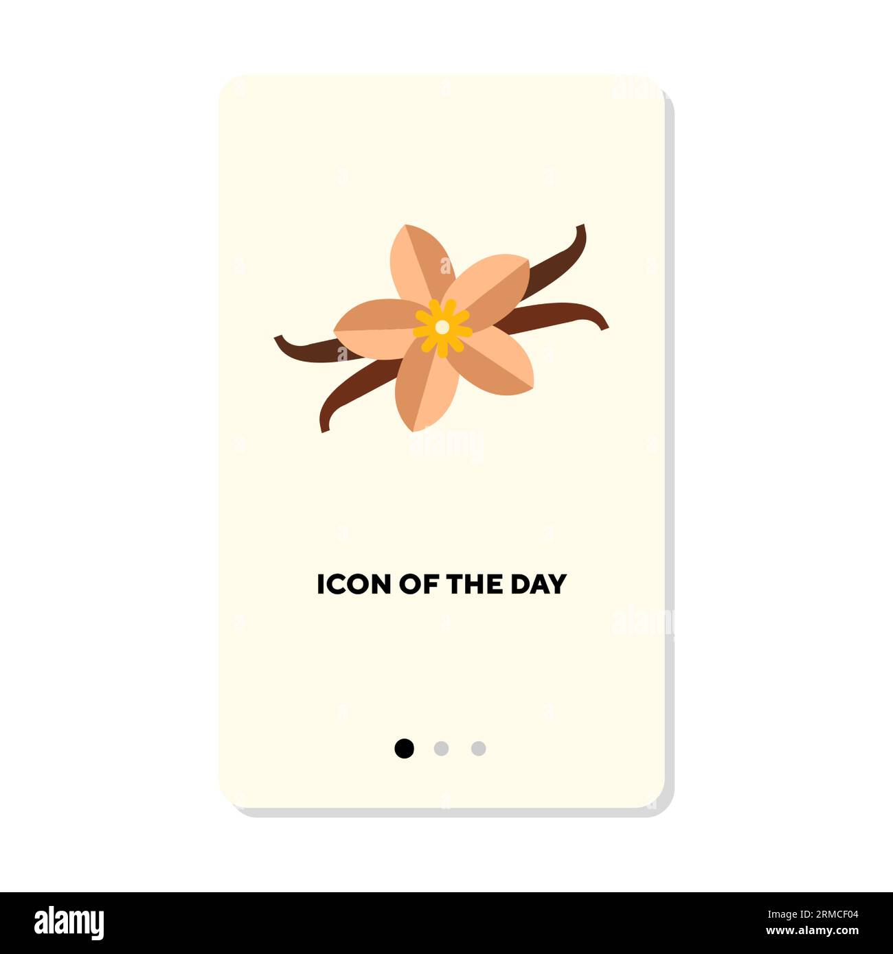 Vanilla flat vector icon Stock Vector Image & Art - Alamy