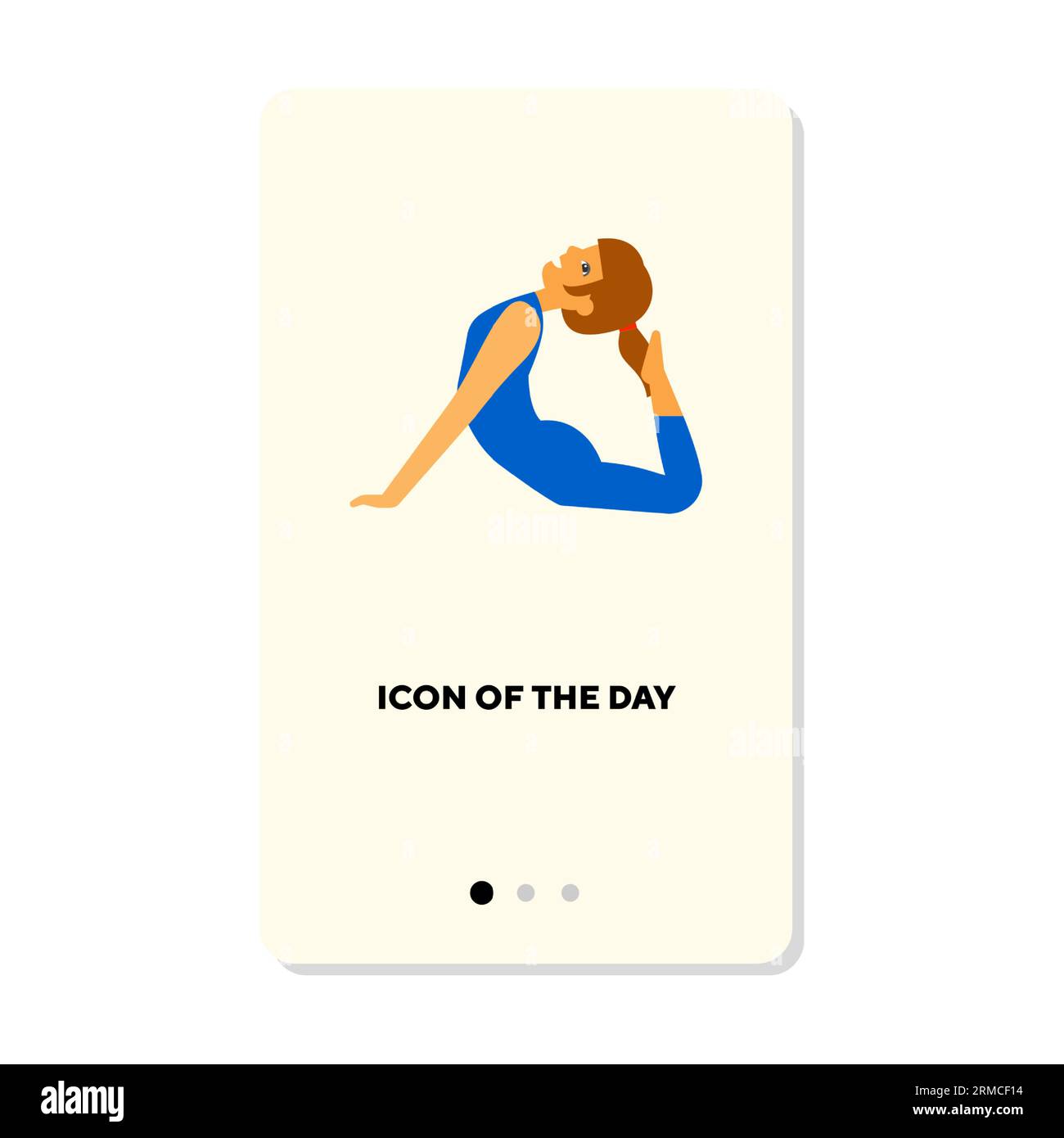 Woman doing yoga flat Cut Out Stock Images & Pictures - Alamy