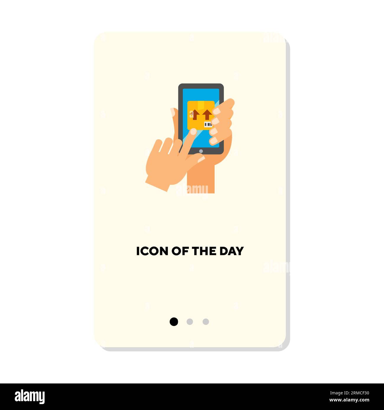 Using phone flat vector icon Stock Vector Image & Art - Alamy