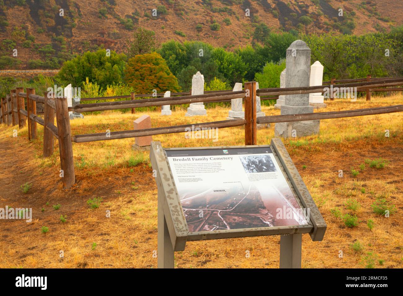 Bredell Family Cemetery interpretive board, Nez Perce National ...